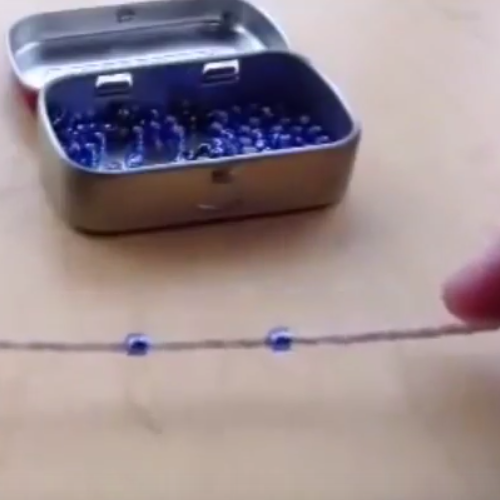 Learn to Knit: How to Pre-string Beads for Faster Knitting - Stolen ...