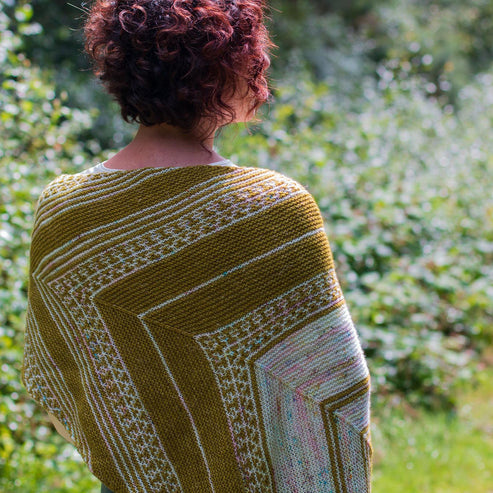 Neon Skyline Shawl | Digital Hand-Knitting Pattern | Sport Weight ...