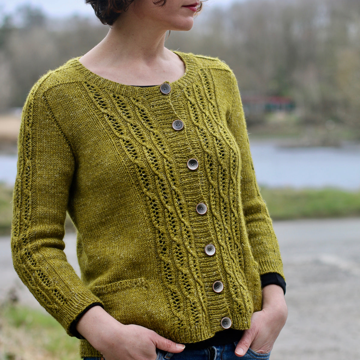 Tabouli Cardigan | Digital Hand-Knitting Pattern | Sport Weight ...